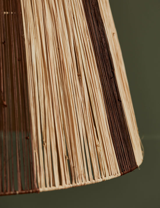 Stripe Raffia Lampshade | Rose & Grey – Rose and Grey