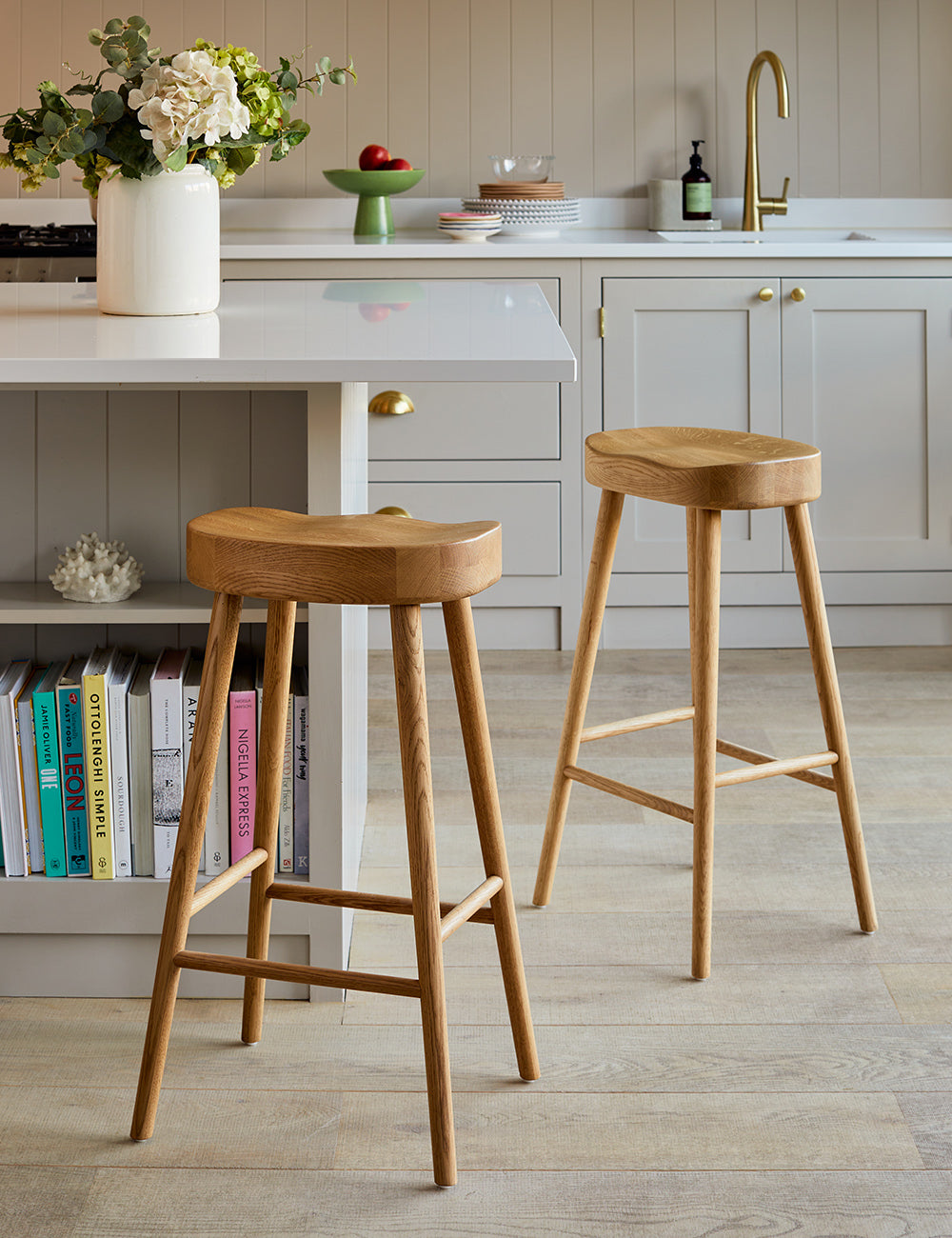 Weathered Oak Stool | Kitchen Counter Stools | Rose & Grey – Rose and Grey