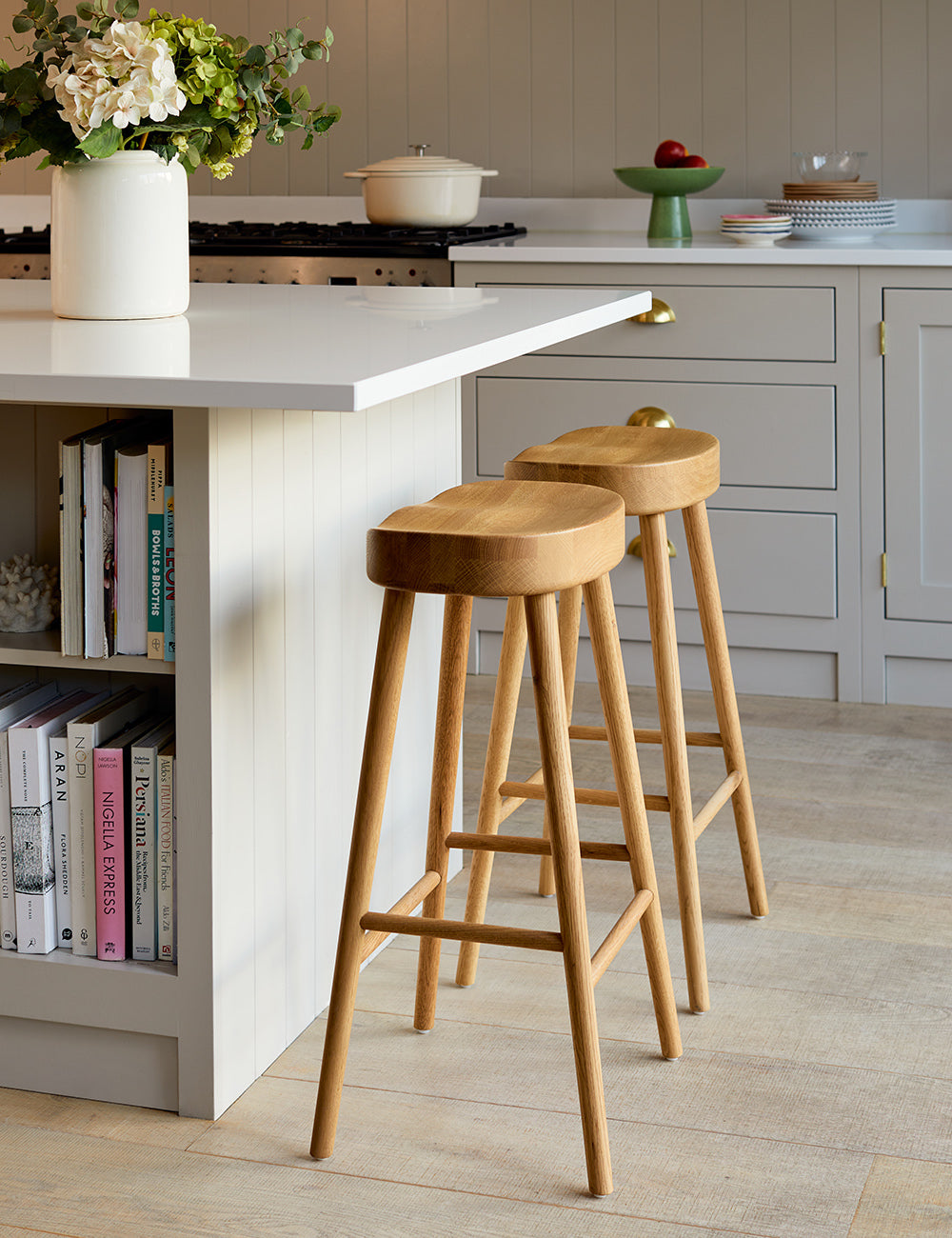 Weathered Oak Stool | Kitchen Counter Stools | Rose & Grey – Rose and Grey