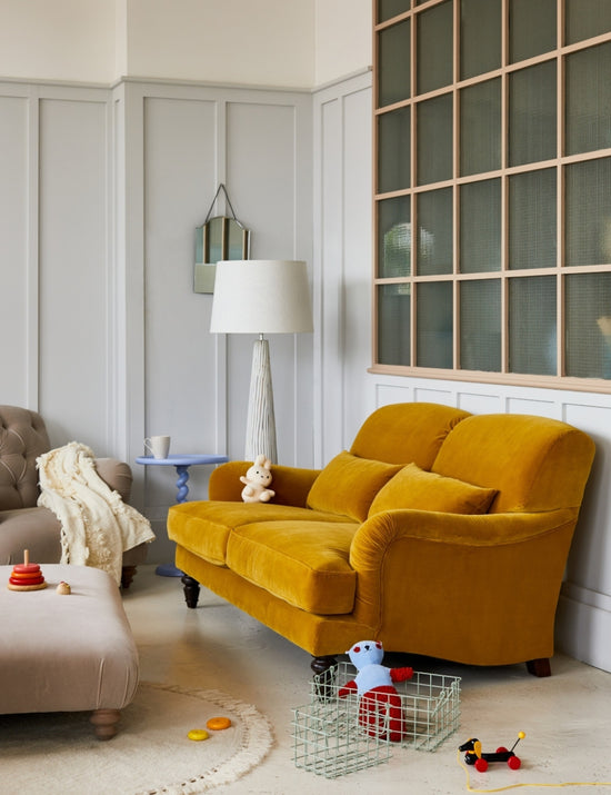 Velvet Sofa - Mabel Sofa Available in 34 Colours – Rose and Grey